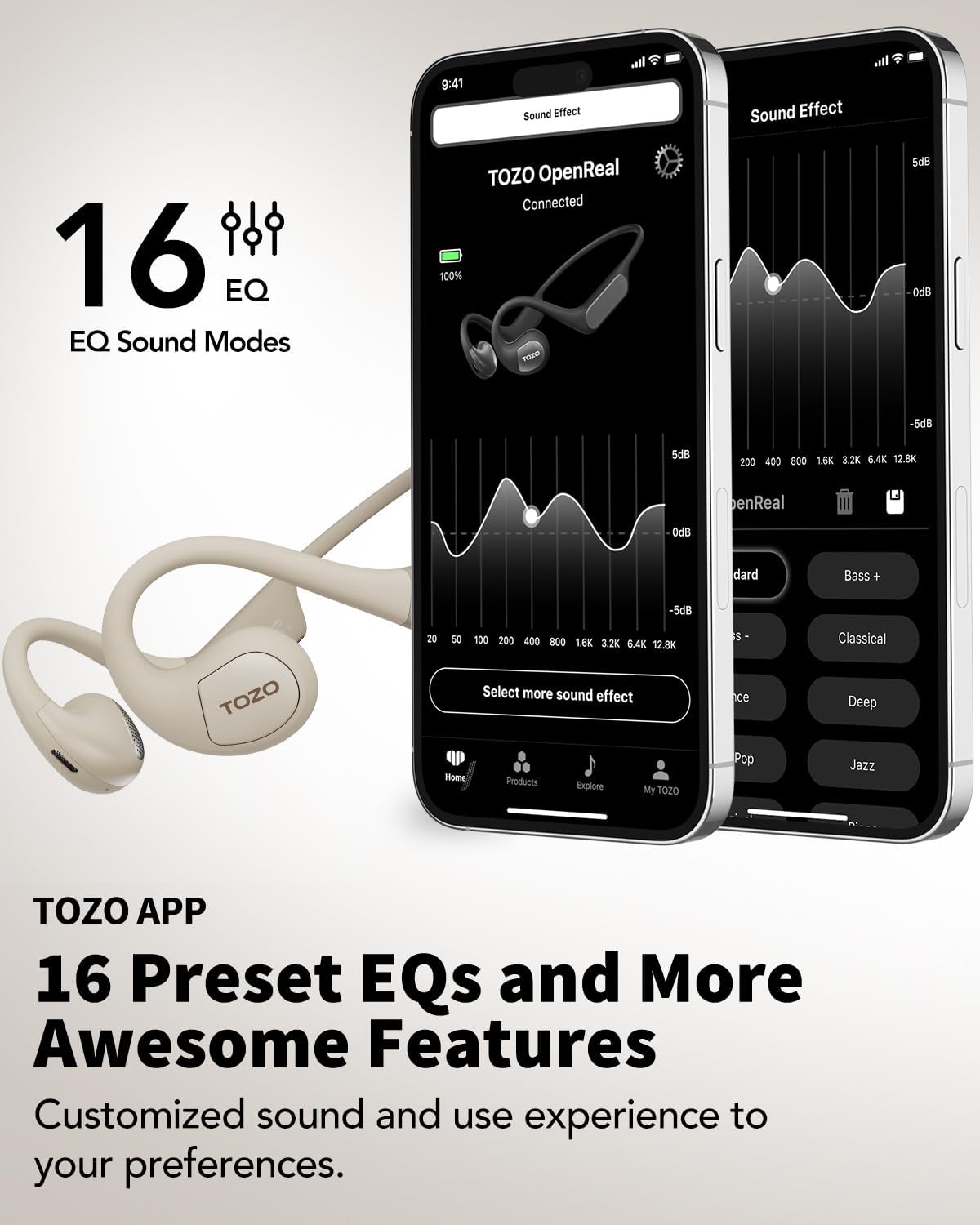 TOZO OpenReal Air Conduction Headphones | TOZO Official