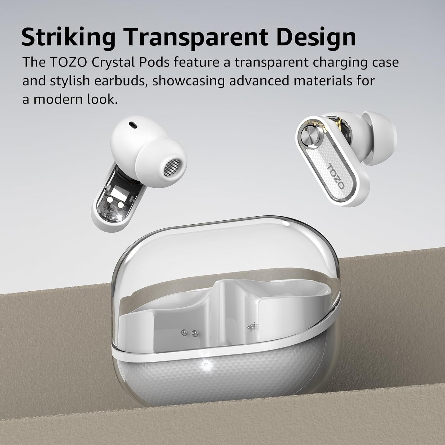 TOZO Crystal Pods ANC Earbuds | TOZO Official