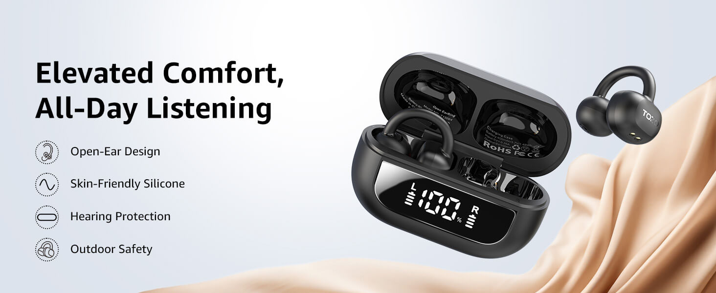 TOZO Open EarRing: Unmatched Comfort & Audio. Save $10 + Quick Ship ...