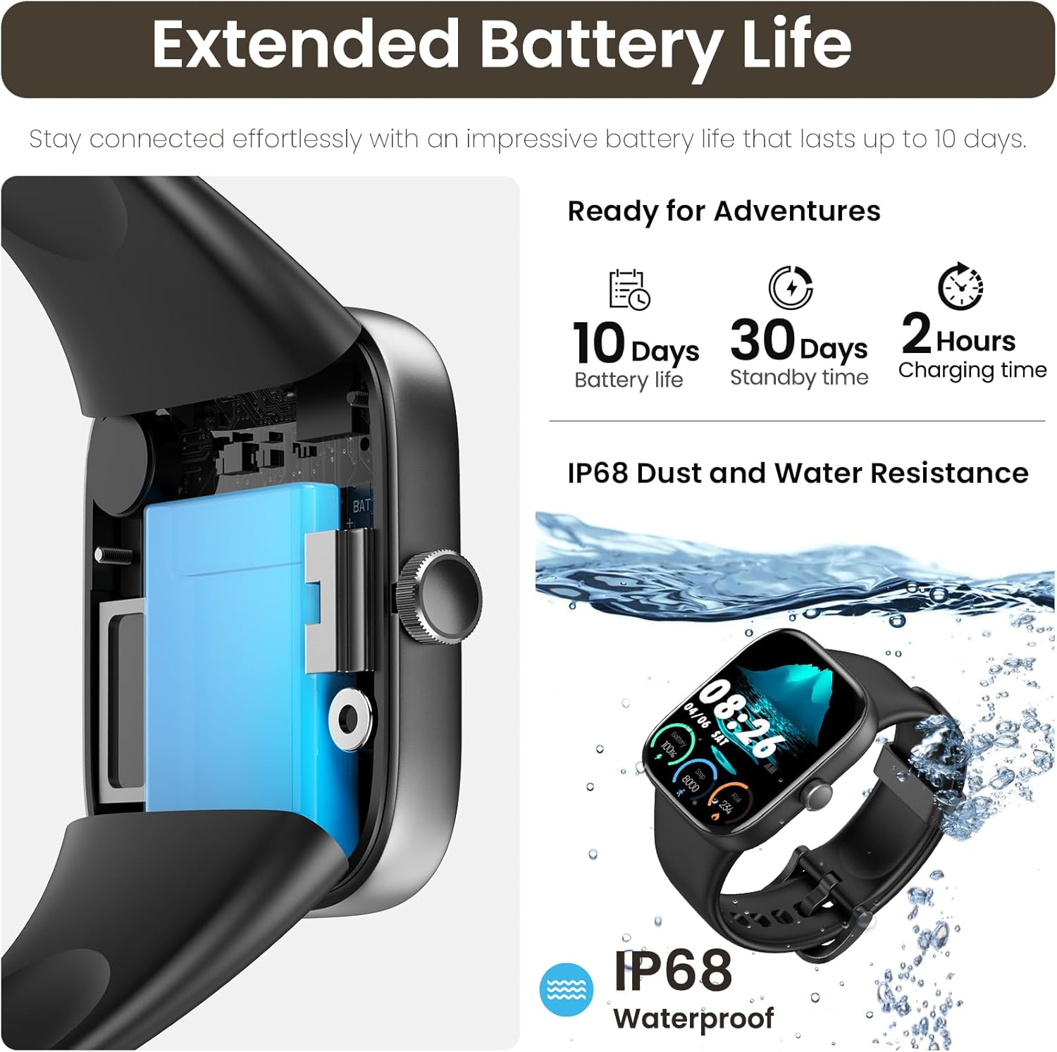 TOZO S7 Smart Watch 100+ Exercise Modes | TOZO Official