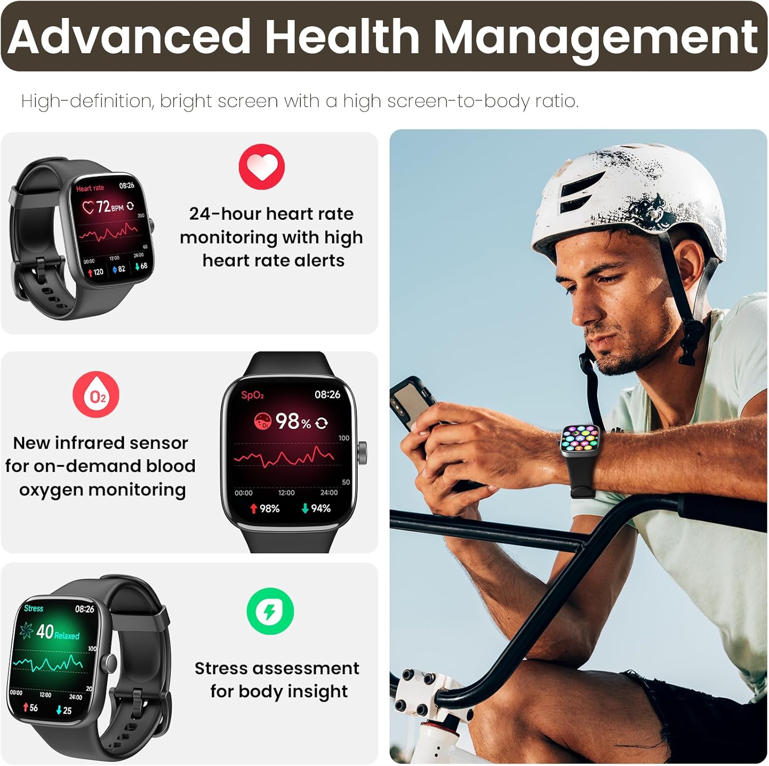 TOZO S7 Smart Watch 100+ Exercise Modes | TOZO Official
